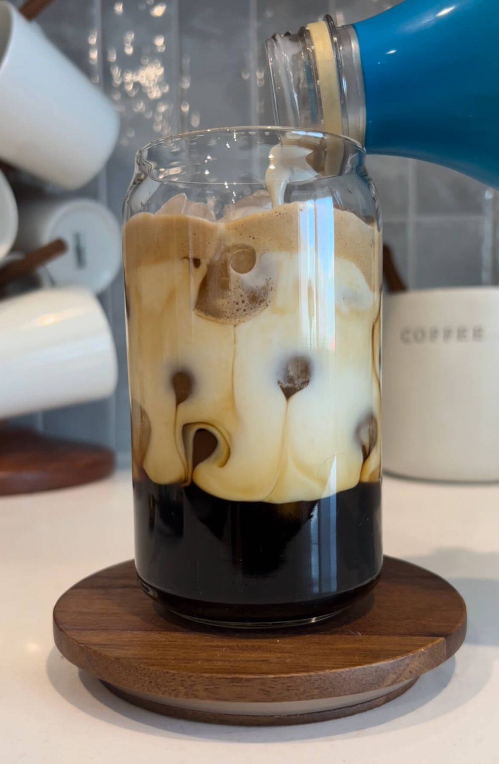 The BEST Iced Nespresso Brown Sugar Oatmilk Latte - What The Froth