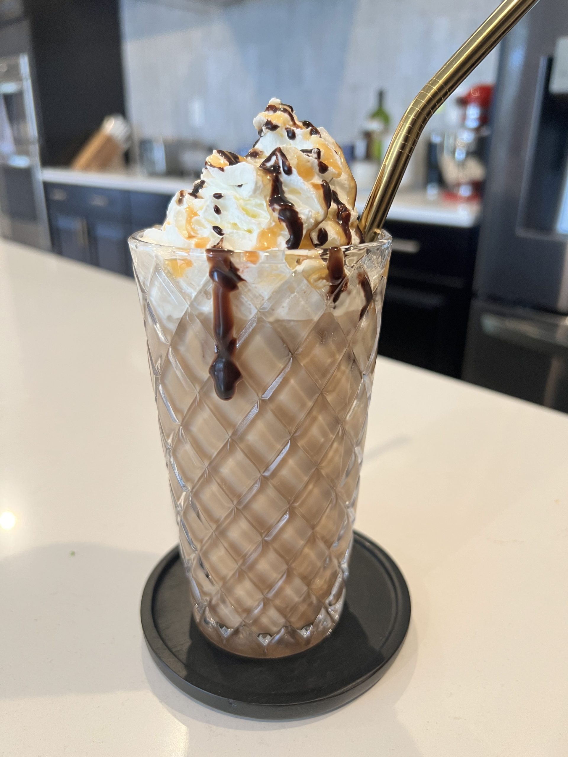 The Best Iced Caramel Mocha Ever – VIDEO! - What The Froth