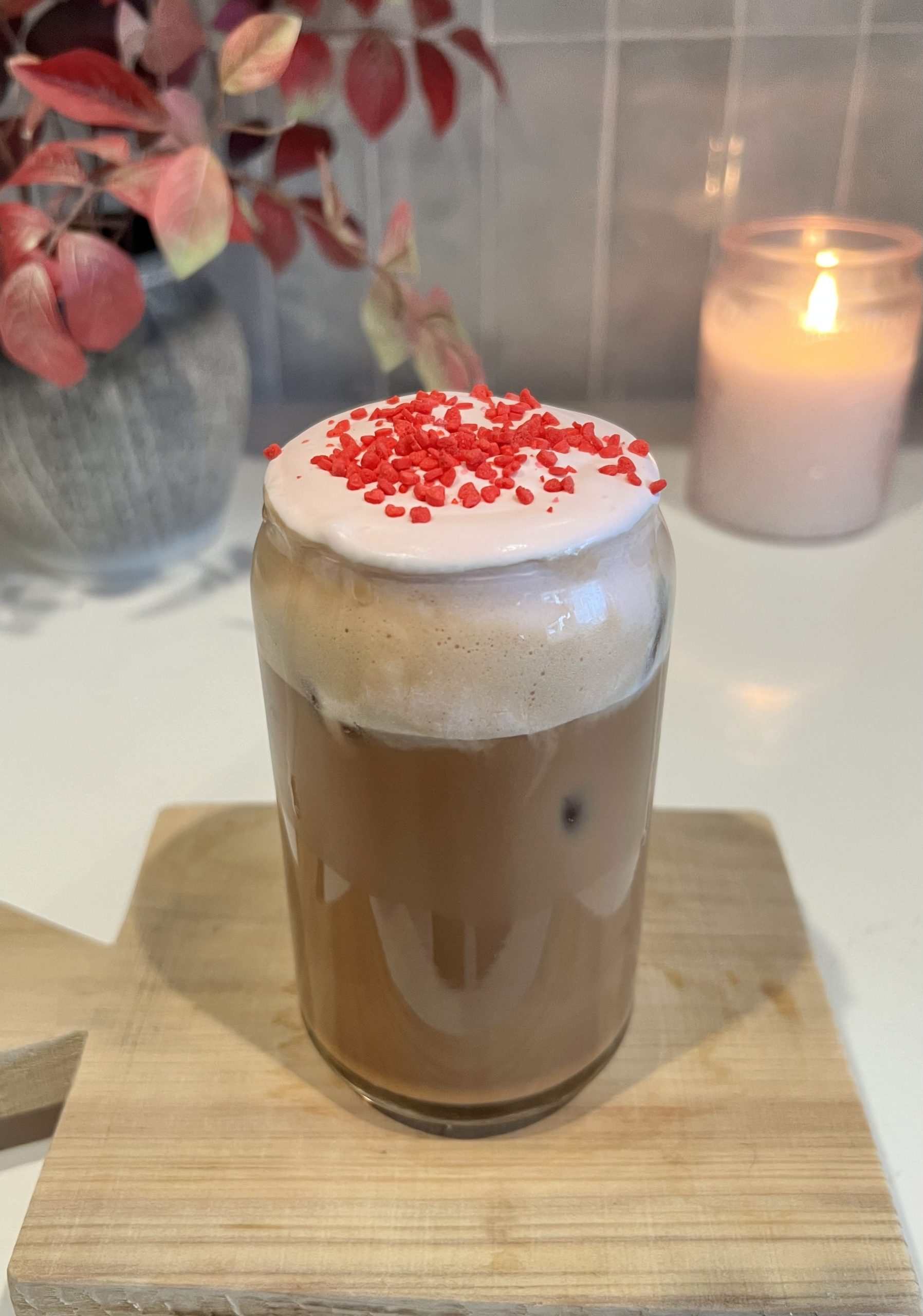 The Best Iced Raspberry Mocha With Raspberry Cold Foam - What The Froth