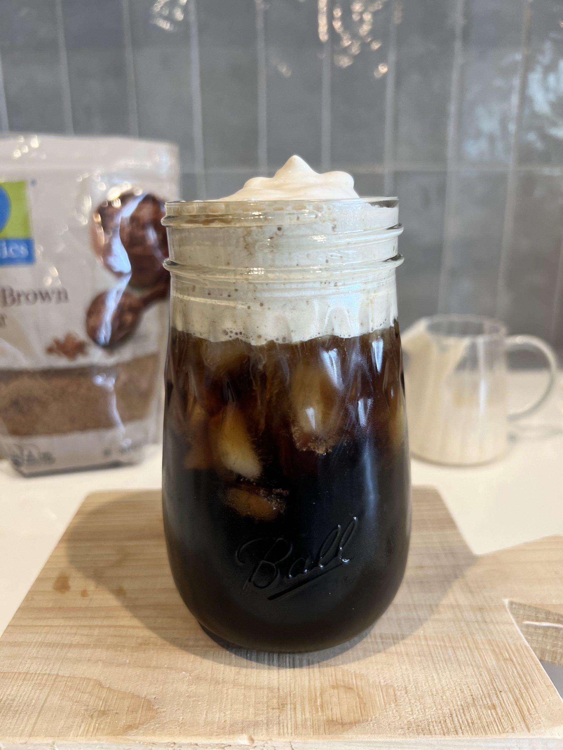 Easy & Delicious Brown Sugar Cold Foam Cold Brew - What The Froth