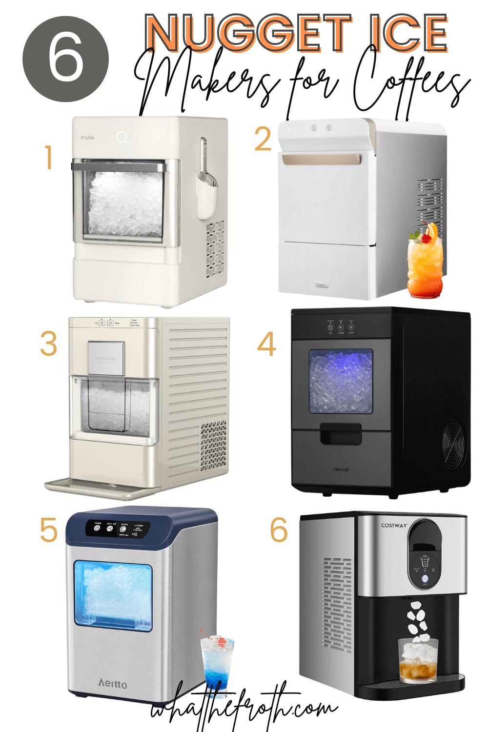 6 Best Nugget Ice Makers for Perfect Iced Coffee Drinks - What The Froth
